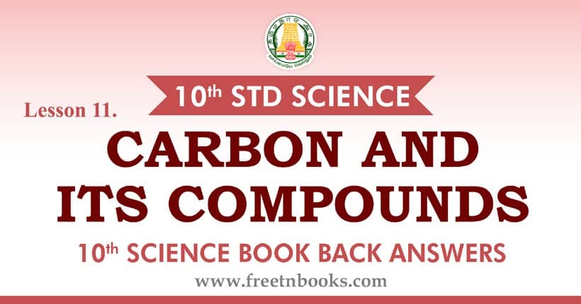 10th Std Science Guide in English | CARBON AND ITS COMPOUNDS