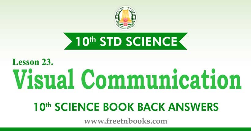 10th Standard Science Guide in English | Visual Communication