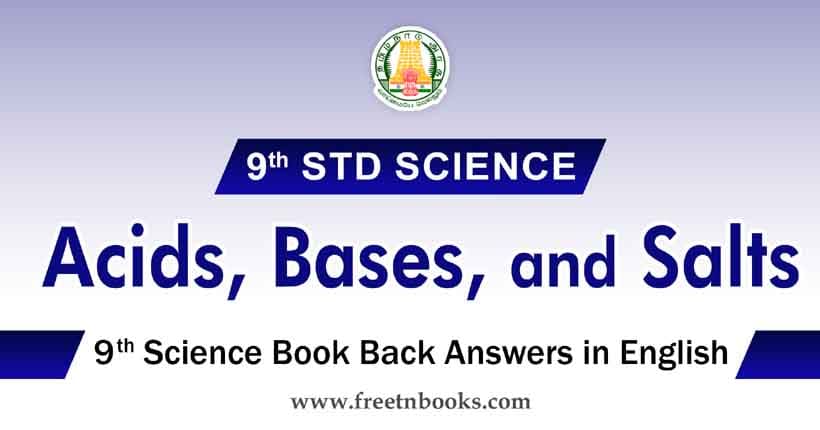 9th Science Guide Acids Bases and Salts Answers in English