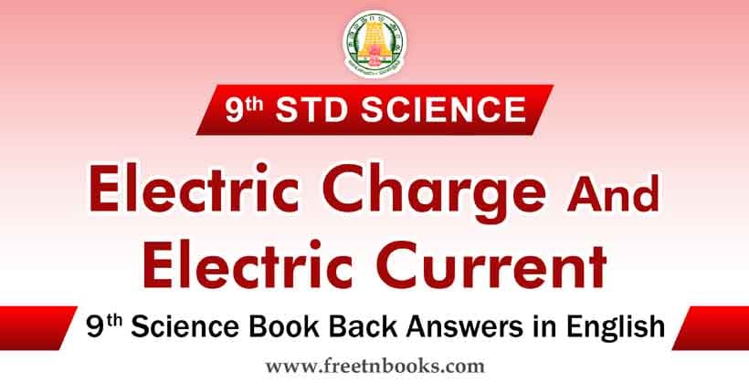9th Science Guide Electric charge and Electric Current Answers