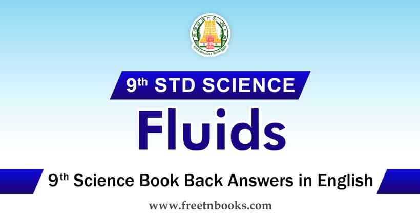 9th Science Guide Fluids Book Back Answers in English