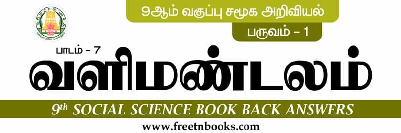 9th Std Social Science Guide in English | வளிமண்டலம்