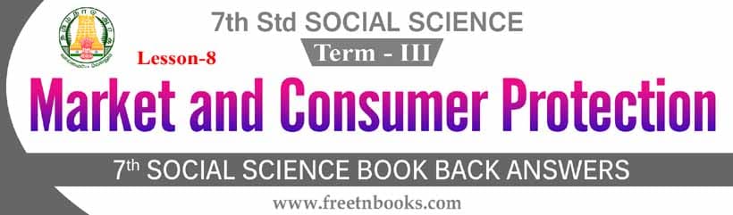 7th Std Social Science Guide in English | Market and Consumer Protection