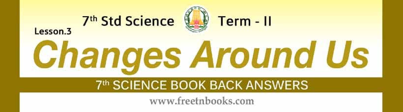 7th Standard Science Guide in English | Changes Around Us
