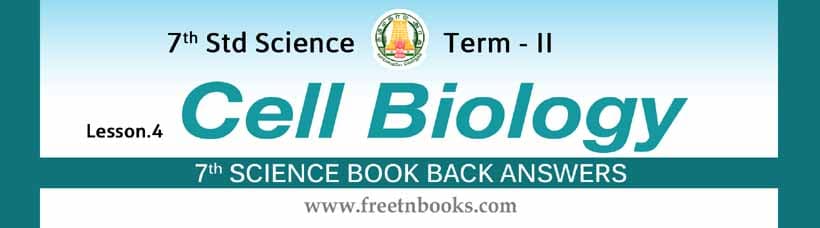 7th Standard Science Guide in English | Cell Biology
