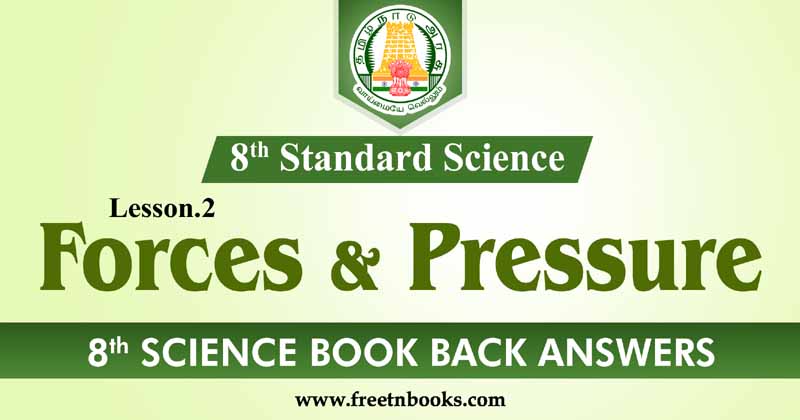 8th Standard Science Guide in English | Forces and Pressure