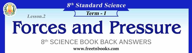 8th Standard Science Guide in English | Forces and Pressure