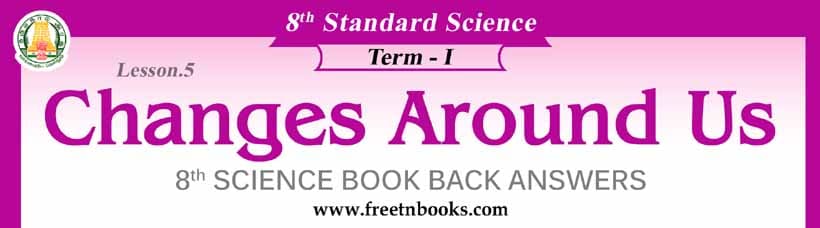 8th Standard Science Guide in English | Changes Around Us