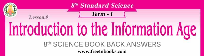 8th Standard Science Guide in English | Introduction to the Information Age