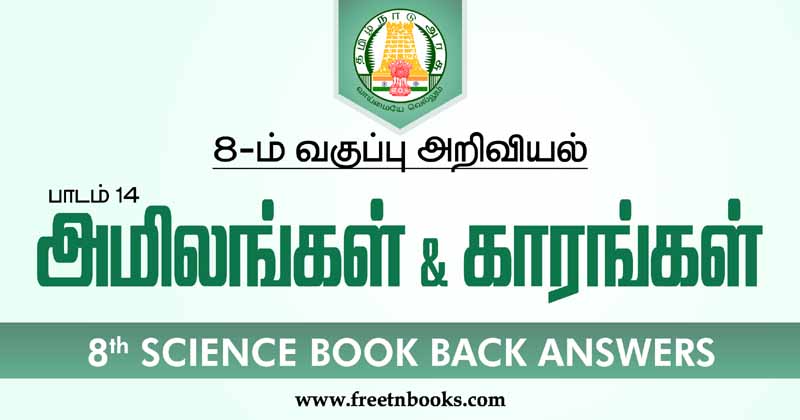 8th Standard Science Guide in Tamil | அமிலங்கள் மற்றும் காரங்கள்