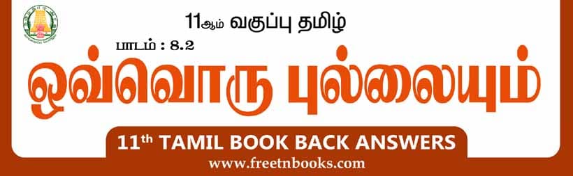 11th Standard Tamil Lesson 8.2 | ஒவ்வொரு புல்லையும்
