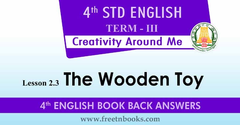4th Std English Solution Creativity Around Me The Wooden Toy Term 3 4th Std English Solution Creativity Around Me The Wooden Toy Term 3