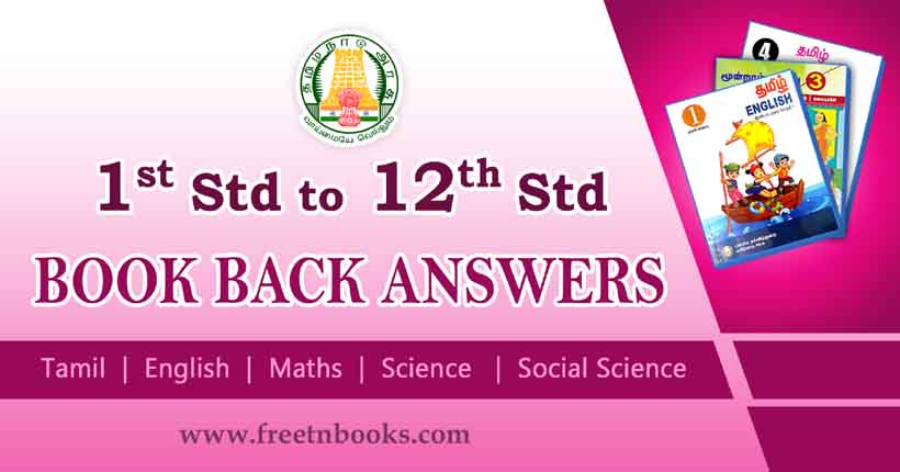 Samacheer Kalvi Book Back Questions 2025 | Guides